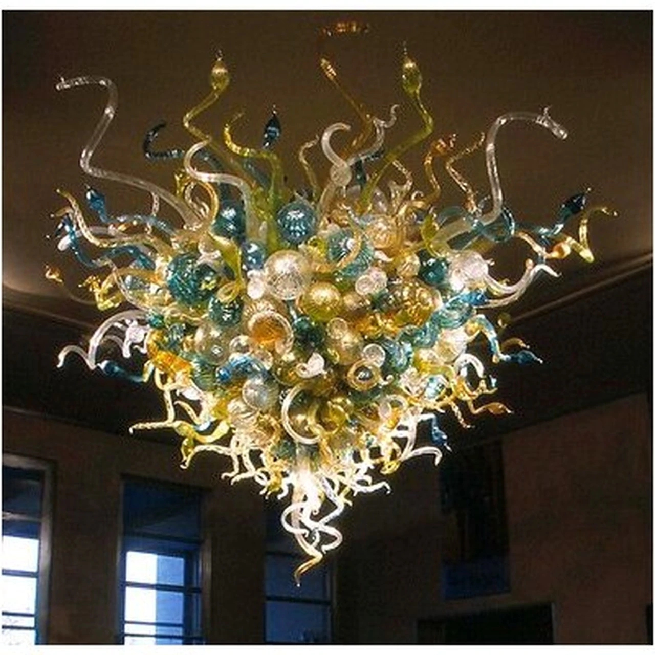 YLL2121 _ Art Glass Chandelier _ Project Chandeliers_Zhongshan Yiosi ...